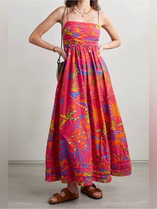 FARM Rio | Dresses | Farm Rio Magic Forest Boho Tropical Colorful ...